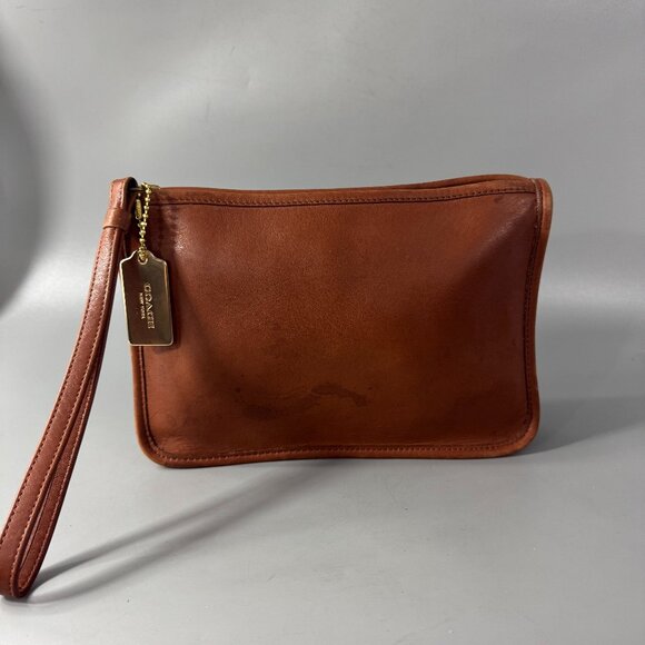 Coach | Bags | Authenitc Vintage Coach 9972 British Brown Leather Zip ...